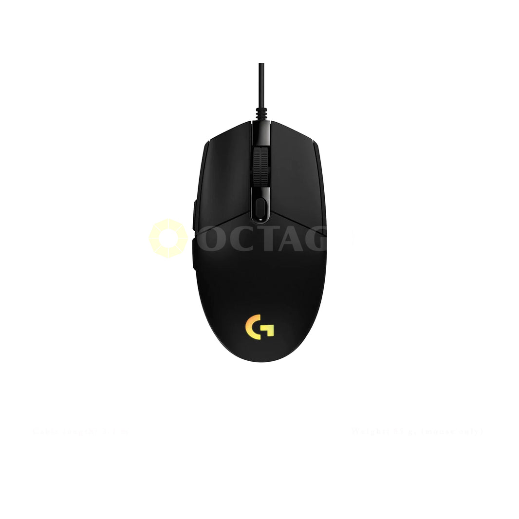 LOGITECH G102 BLACK LIGHTSYNC GAMING MOUSE 6 BUTTONS 8000DPI RAINBOW L ...