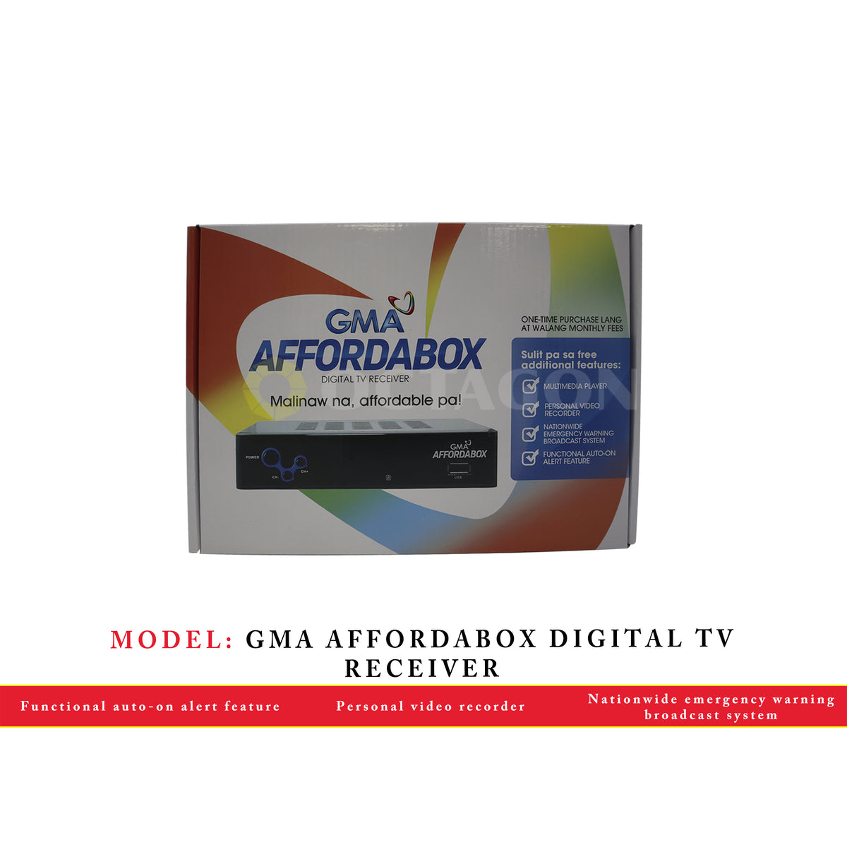 GMA AFFORDABOX DIGITAL TV RECEIVER – Octagon Computer Superstore
