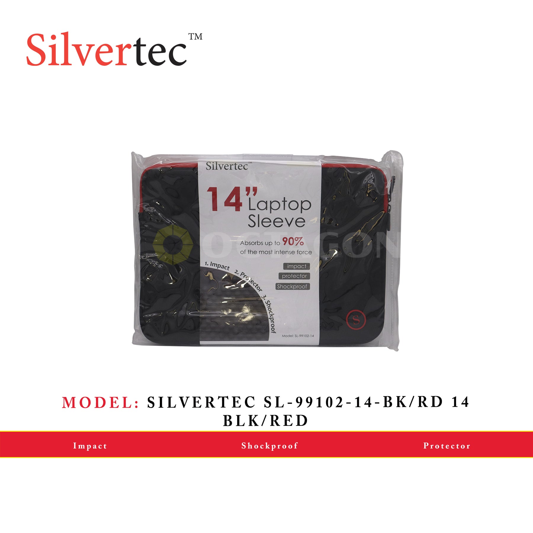 SILVERTEC SL-99102-14-BK/RD 14 BLK/RED – Octagon Computer Superstore