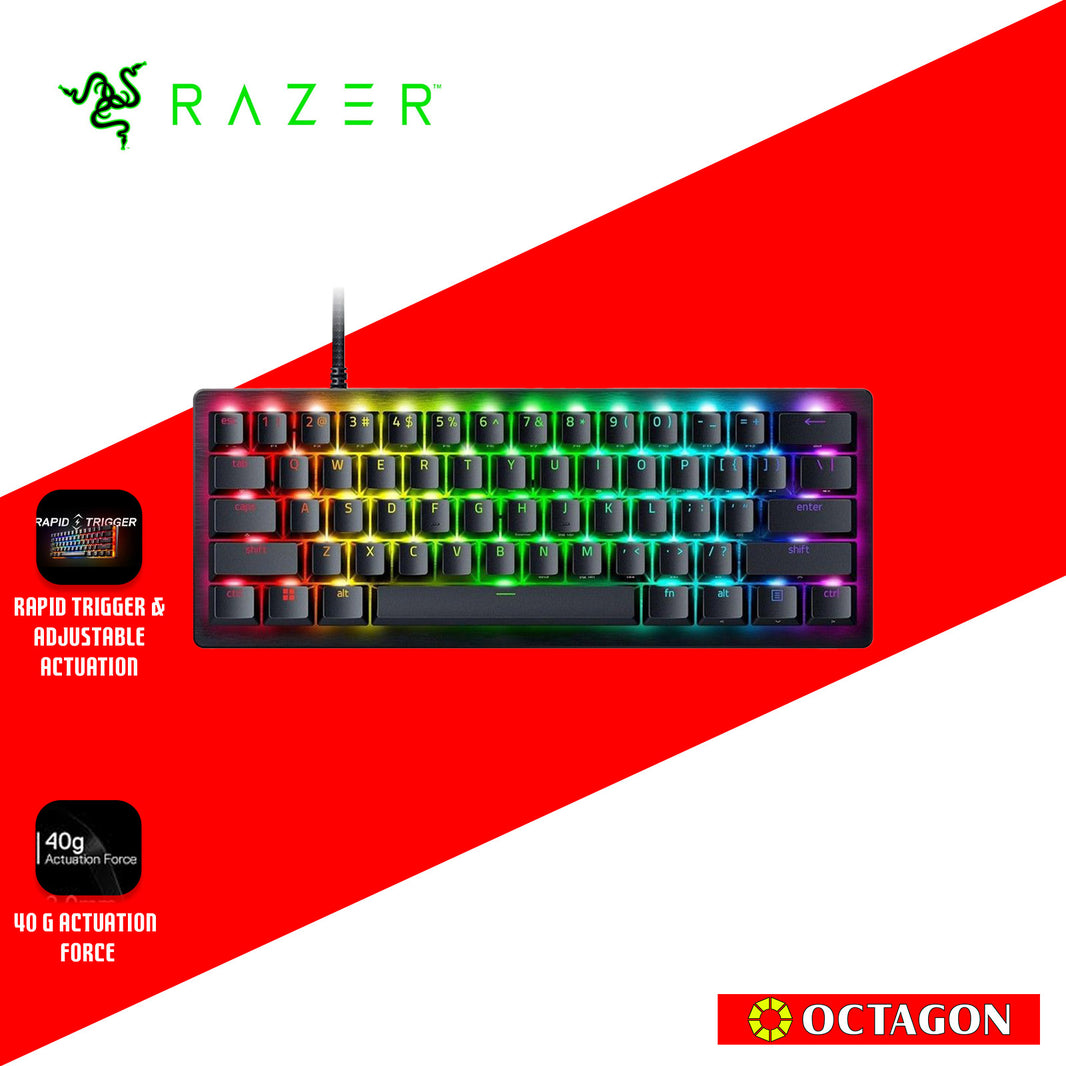 RAZER HUNTSMAN MINI 60% GAMING KEYBOARD OPT PU SWITCH (LIGHT AND INSTA ...
