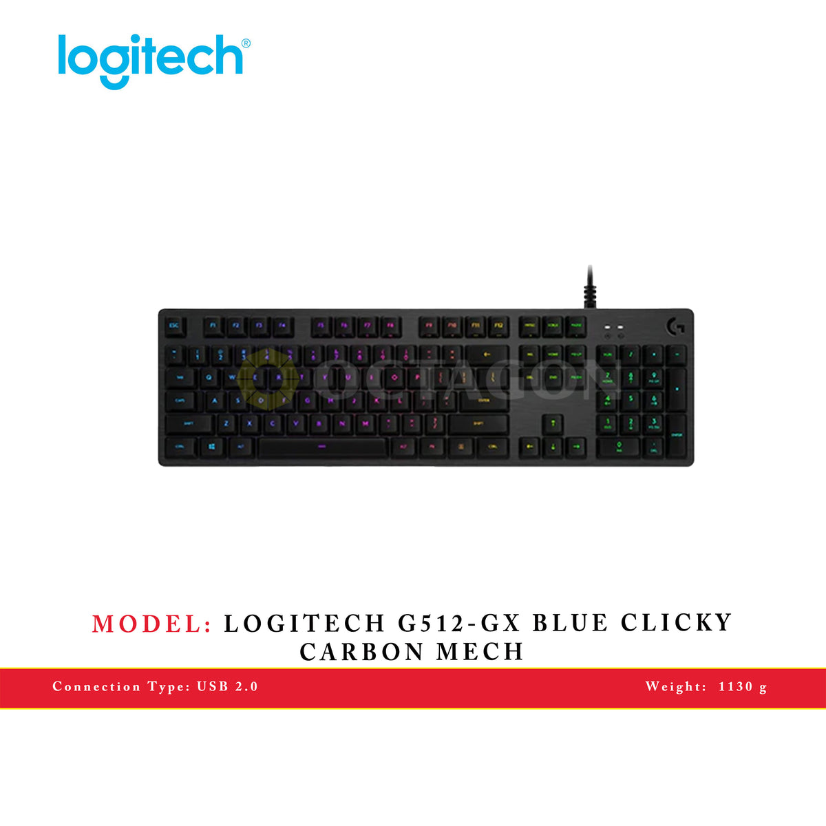 LOGITECH G512-GX BLUE CLICKY CARBON MECH – Octagon Computer Superstore