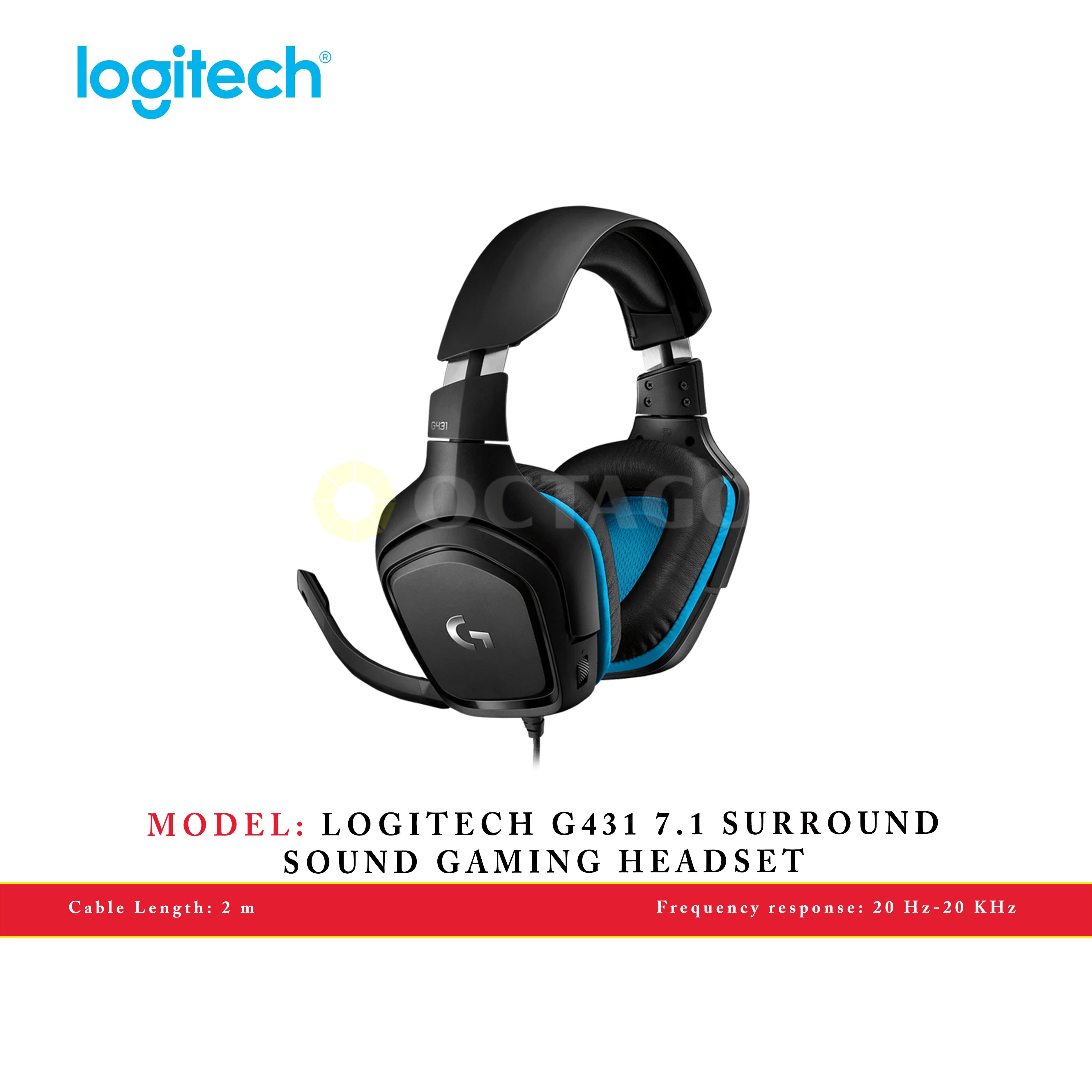 LOGITECH G431 7.1 SURROUND SOUND GAMING HEADSET – Octagon Computer Superstore