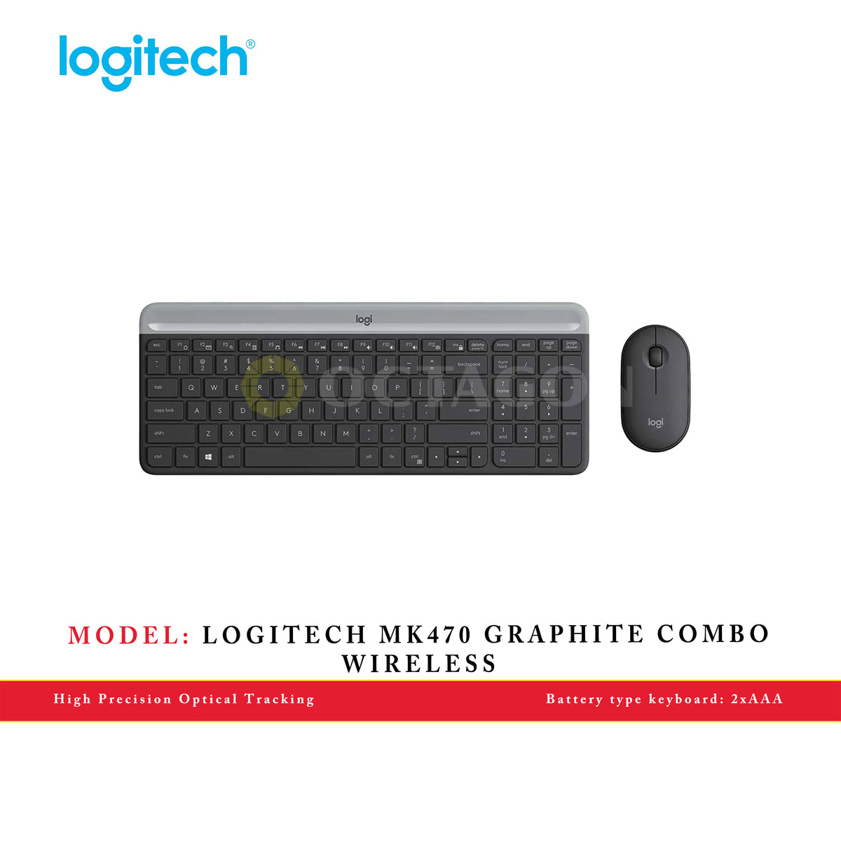 LOGITECH MK470 GRAPHITE COMBO WIRELESS – Octagon Computer Superstore