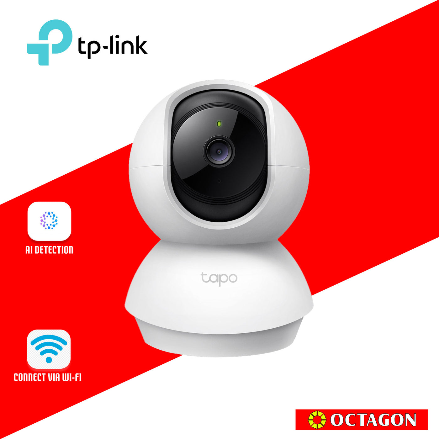 TPLINK TAPO C200C PAN/TILT HOME SECURITY WI-FI CAMERA – Octagon ...