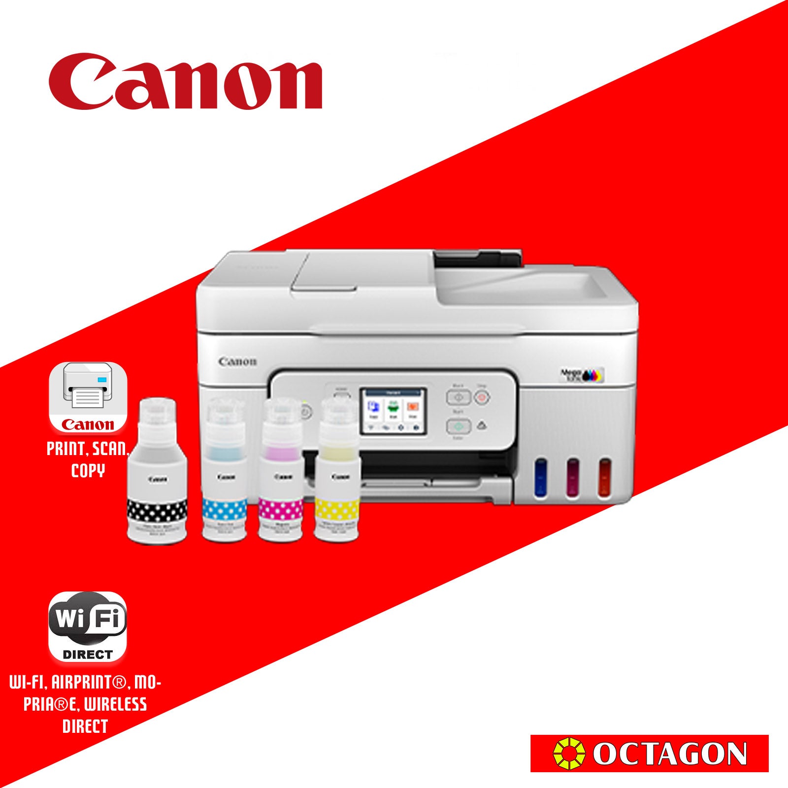 CANON PIXMA G4780 INK TANK PRINTER (GI-71 SERIES) AIO WIRELESS ADF ...