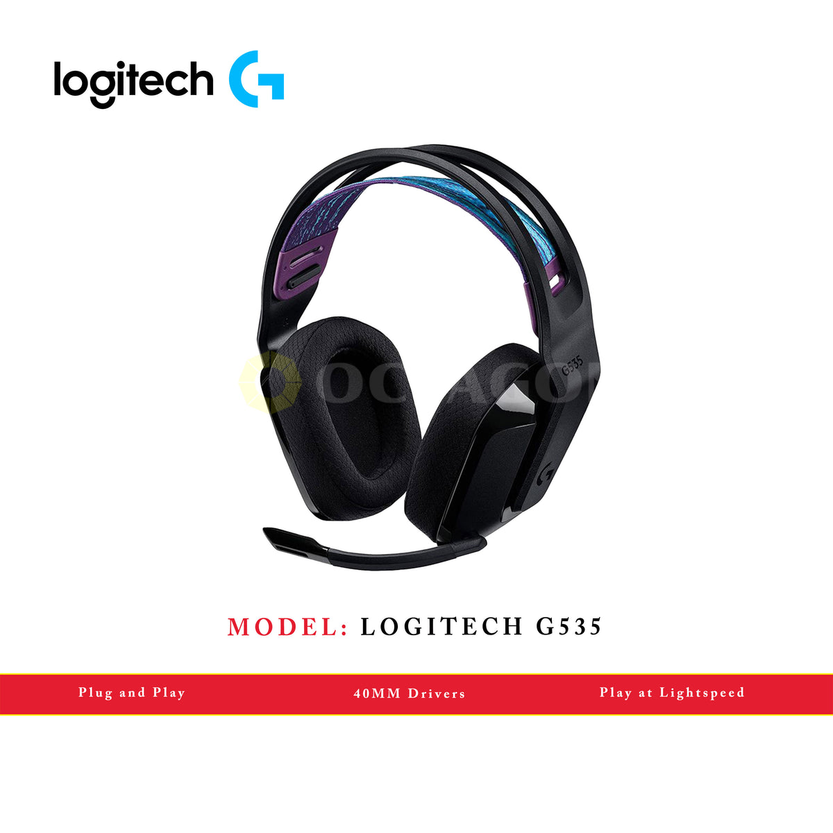 Logitech G535 WIRELESS GAMING HEADSET LIGHTSPEED – Octagon Computer ...