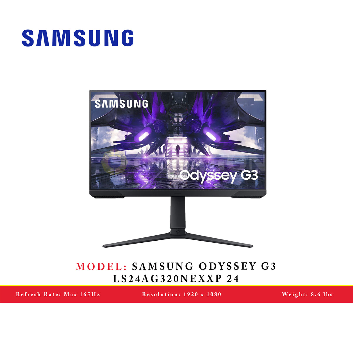 SAMSUNG ODYSSEY G3 LS24AG320NEXXP 24 – Octagon Computer Superstore