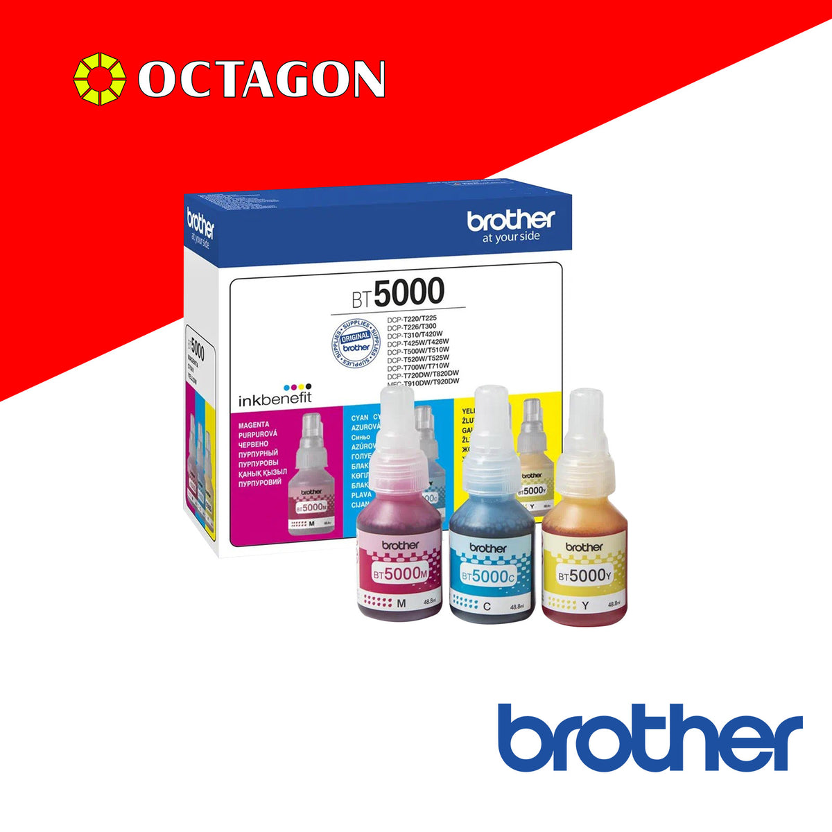 BROTHER BT-5000 COLOR (CMY) PACK – Octagon Computer Superstore