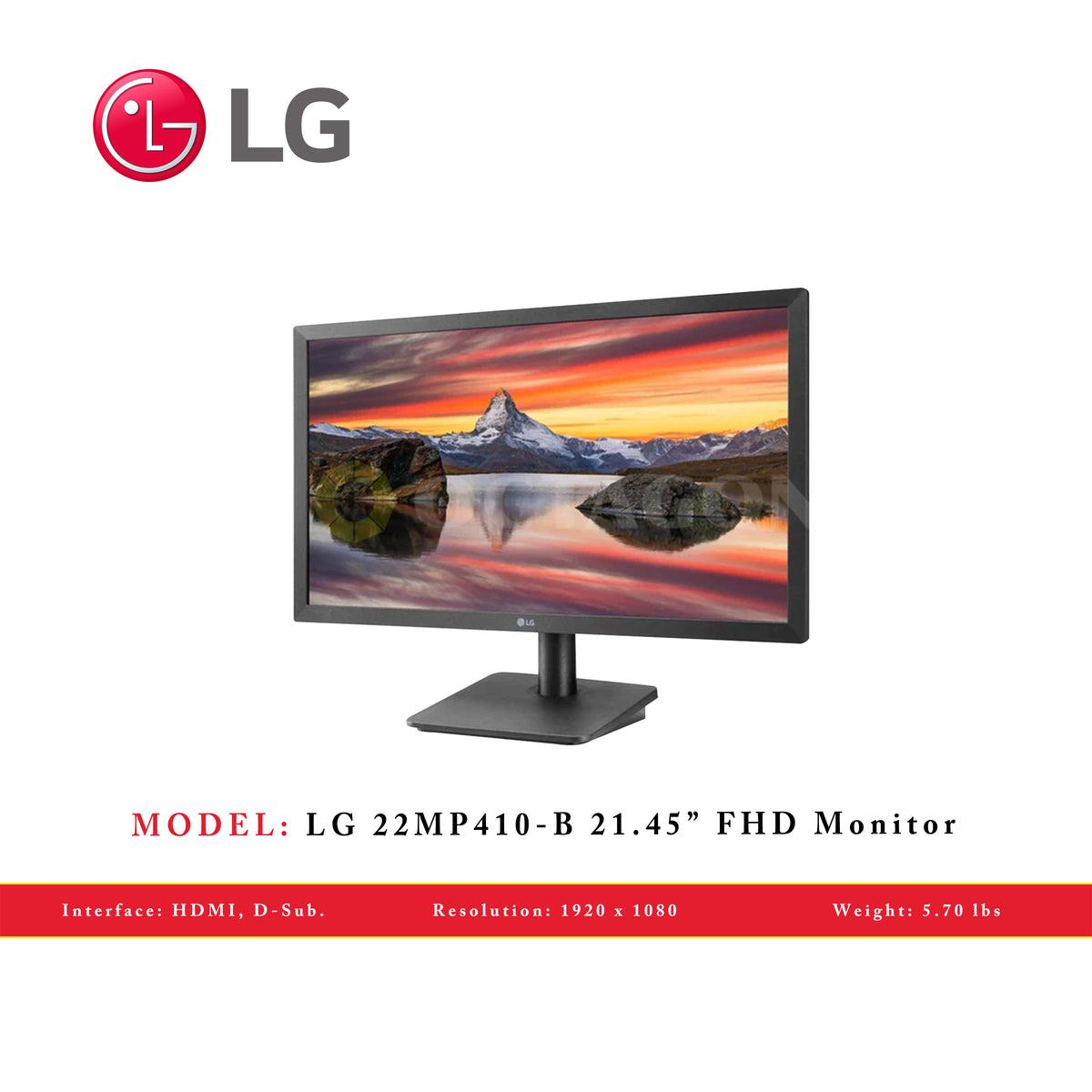 LG 22MP410-B 22 FHD MONITOR – Octagon Computer Superstore