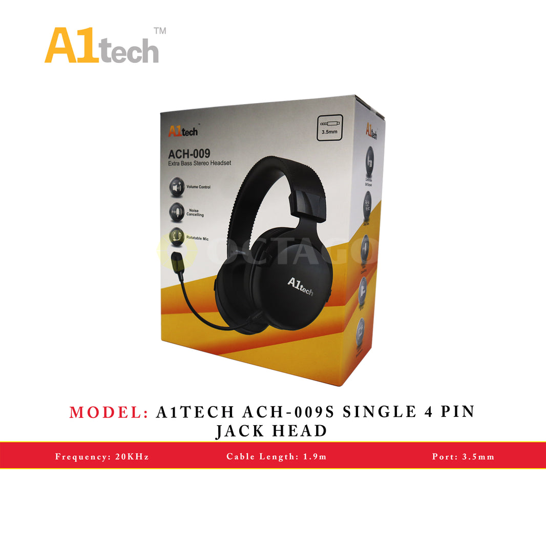 A1TECH ACH-009S SINGLE 4 PIN JACK HEAD – Octagon Computer Superstore