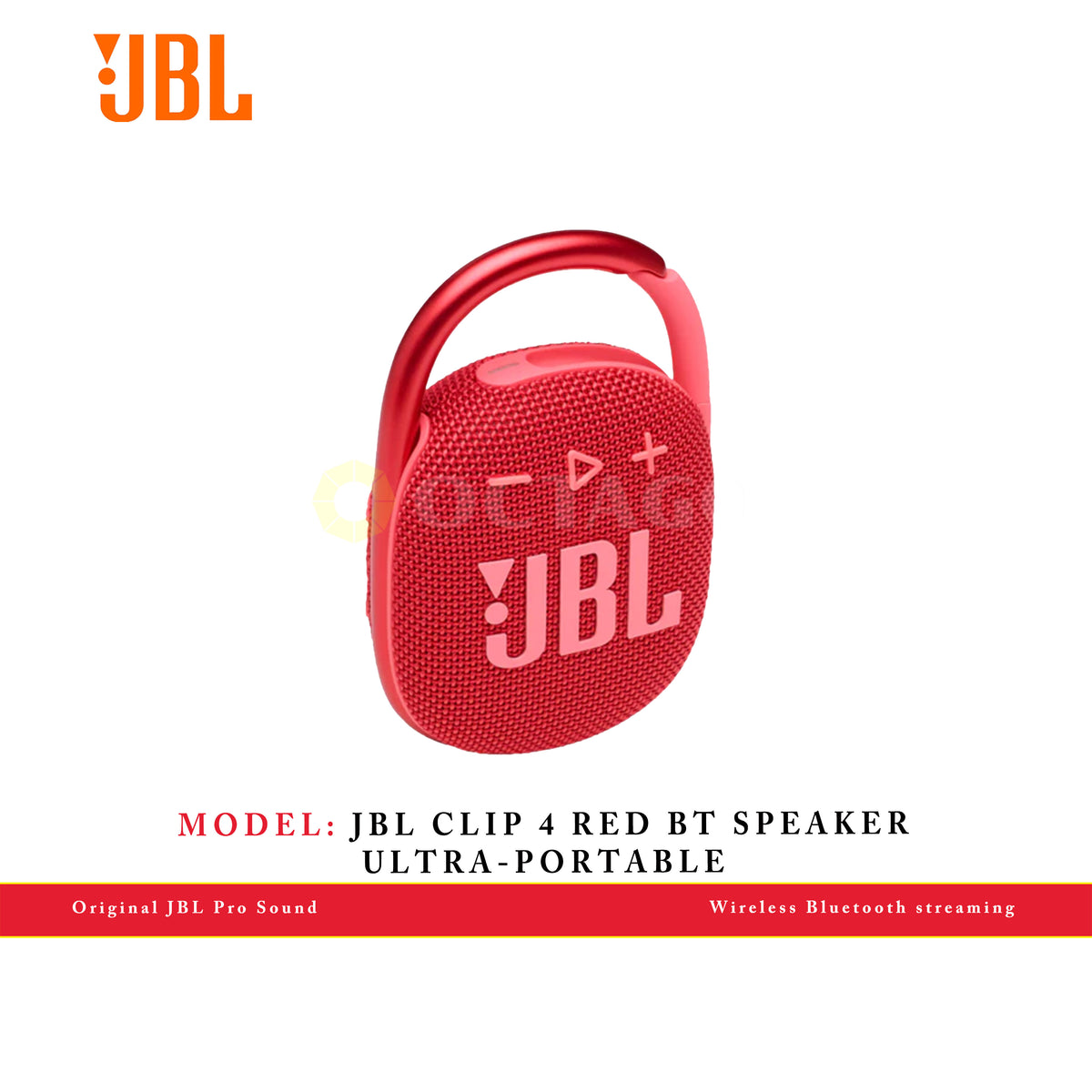 JBL CLIP 4 RED BT SPEAKER ULTRA-PORTABLE – Octagon Computer Superstore