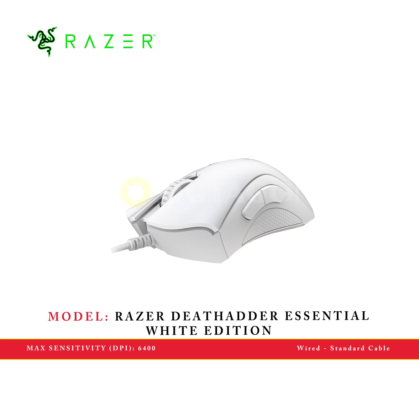 RAZER DEATHADDER ESSENTIAL WHITE EDITION – Octagon Computer Superstore