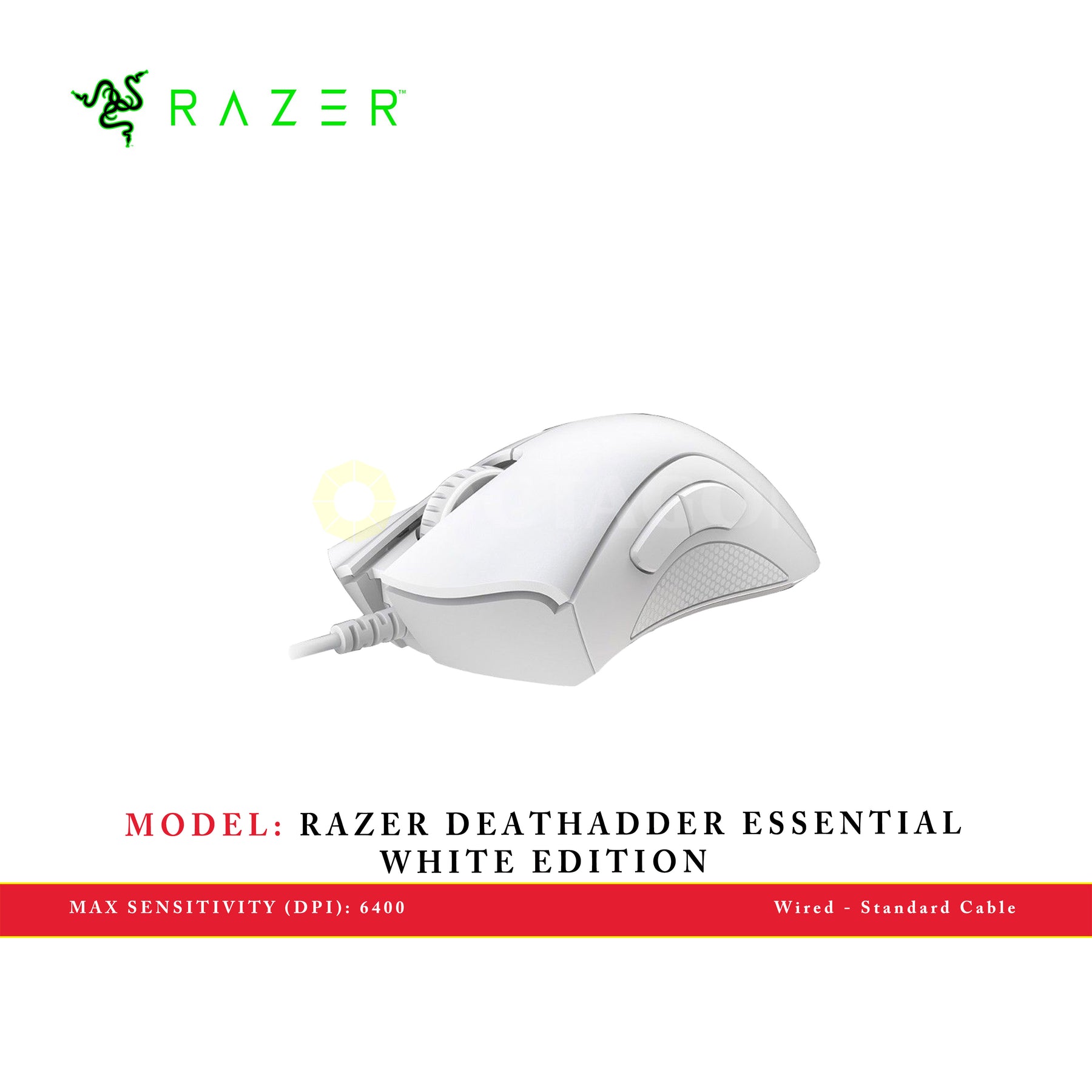RAZER DEATHADDER ESSENTIAL WHITE EDITION – Octagon Computer Superstore