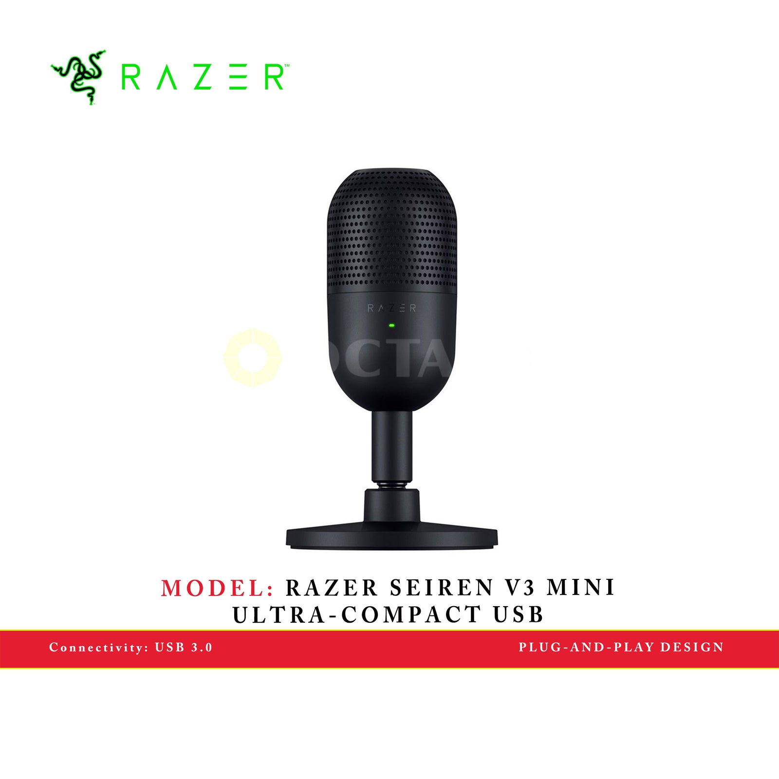 RAZER SEIREN V3 MINI ULTRA-COMPACT USB – Octagon Computer Superstore