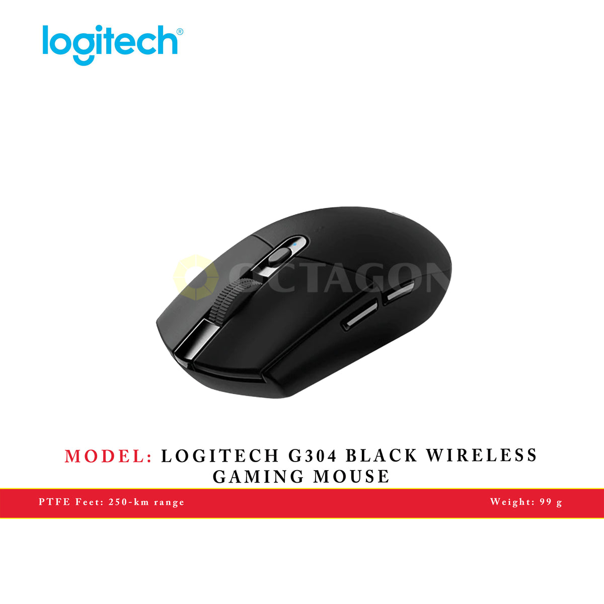 LOGITECH G304 BLACK WIRELESS GAMING MOUSE – Octagon Computer Superstore
