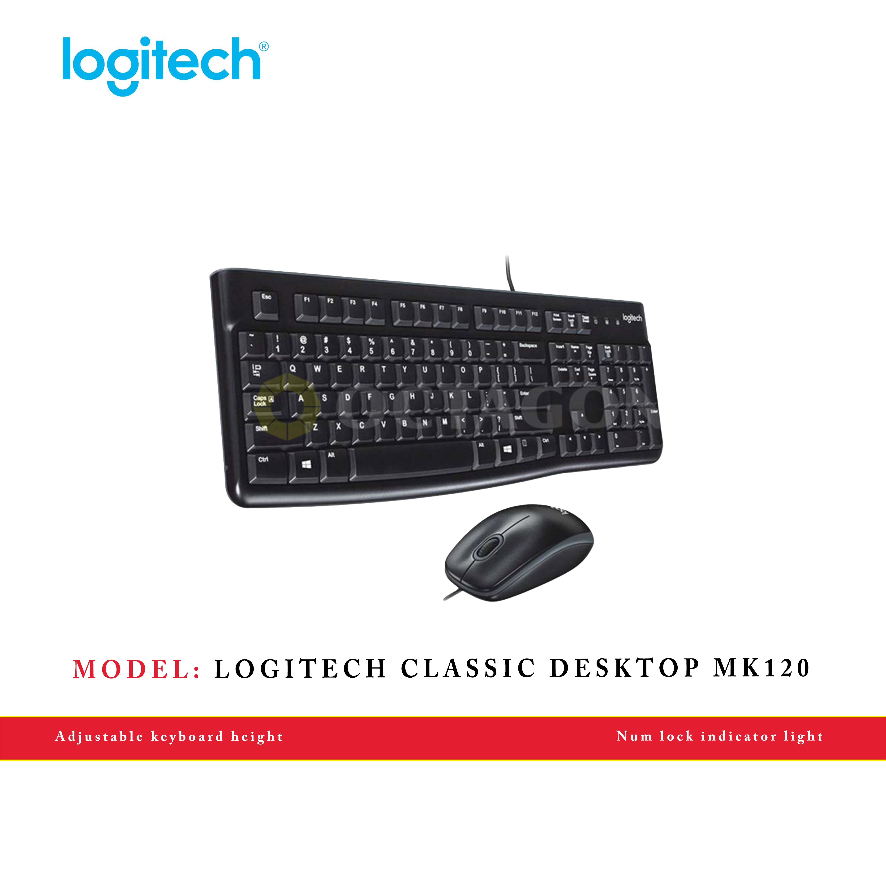 LOGITECH MK120-N COMBO WIRED USB KEYBOARD & MOUSE – Octagon Computer ...