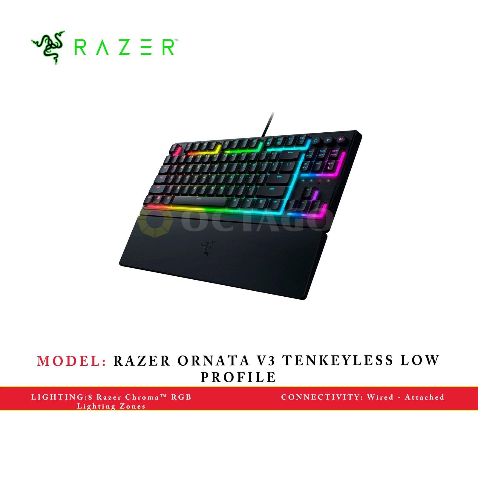 RAZER ORNATA V3 TENKEYLESS LOW PROFILE KEYBOARD – Octagon Computer ...