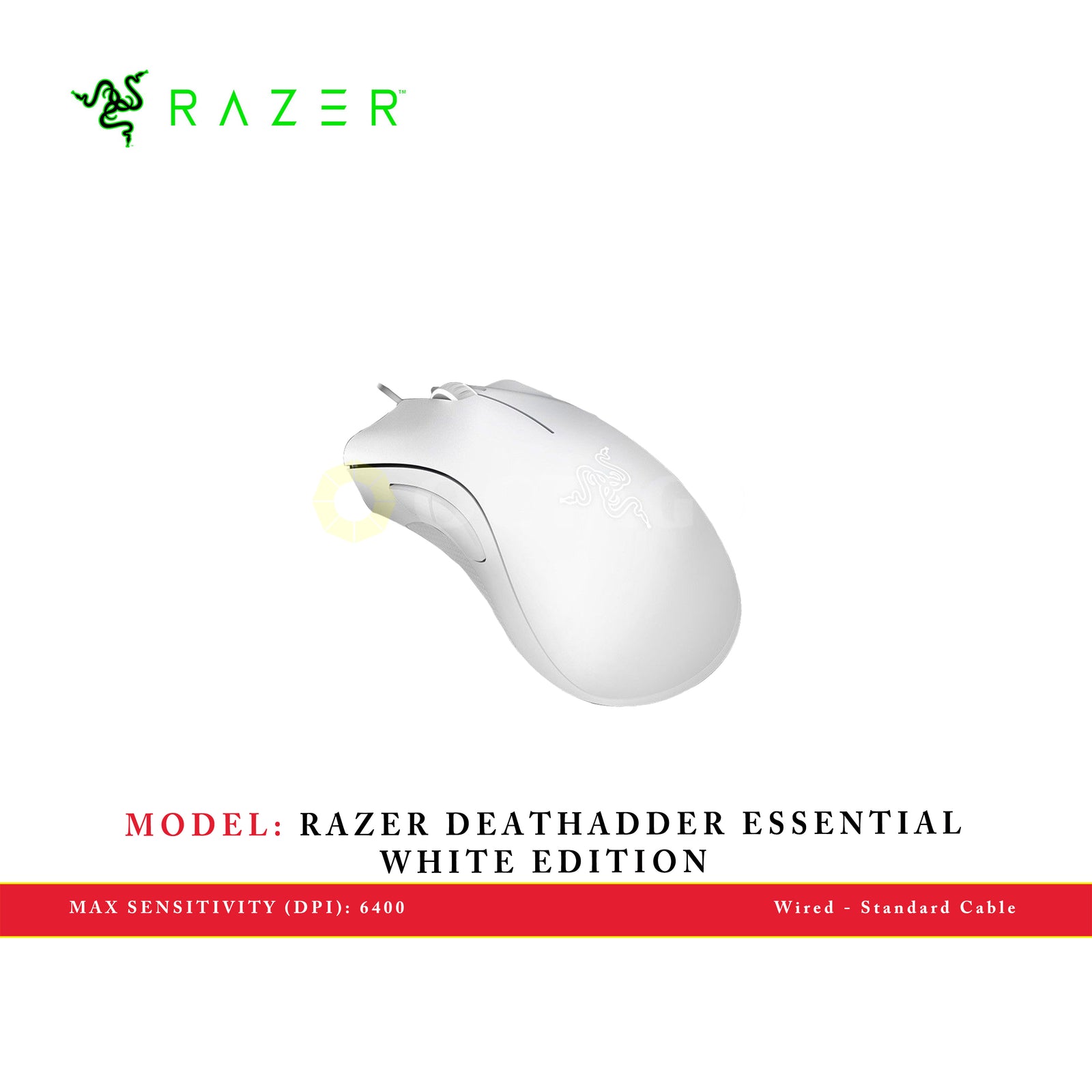 RAZER DEATHADDER ESSENTIAL WHITE EDITION – Octagon Computer Superstore