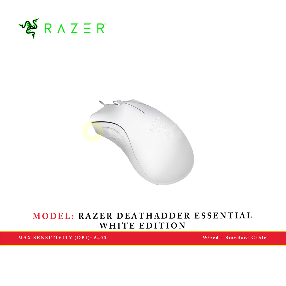 RAZER DEATHADDER ESSENTIAL WHITE EDITION – Octagon Computer Superstore
