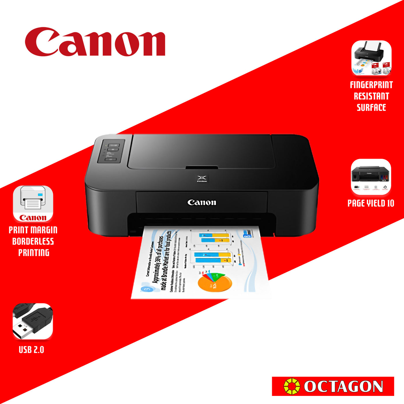CANON PIXMA TS207 SFP PRINTER (PG745/CL746) – Octagon Computer Superstore