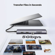 UGREEN CM498/15601 10IN1 USB-C HUB TO USB-C + 3X USB 3.0-A + HDMI + VG ...