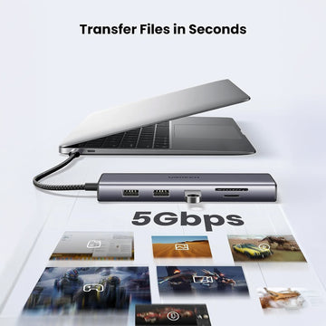 UGREEN CM498/15601 10IN1 USB-C HUB TO USB-C + 3X USB 3.0-A + HDMI + VG ...