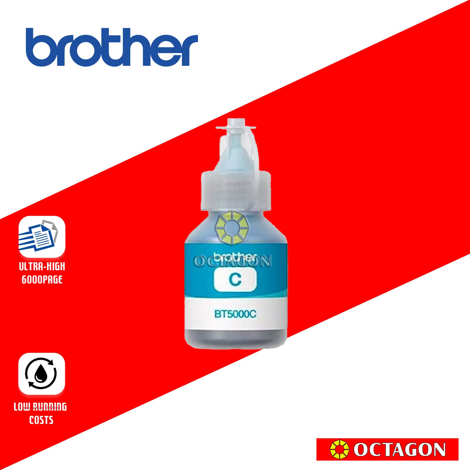 Brother BT-6000 Black, BT-5000 Cyan, BT-5000 Magenta and BT-5000 Yello ...