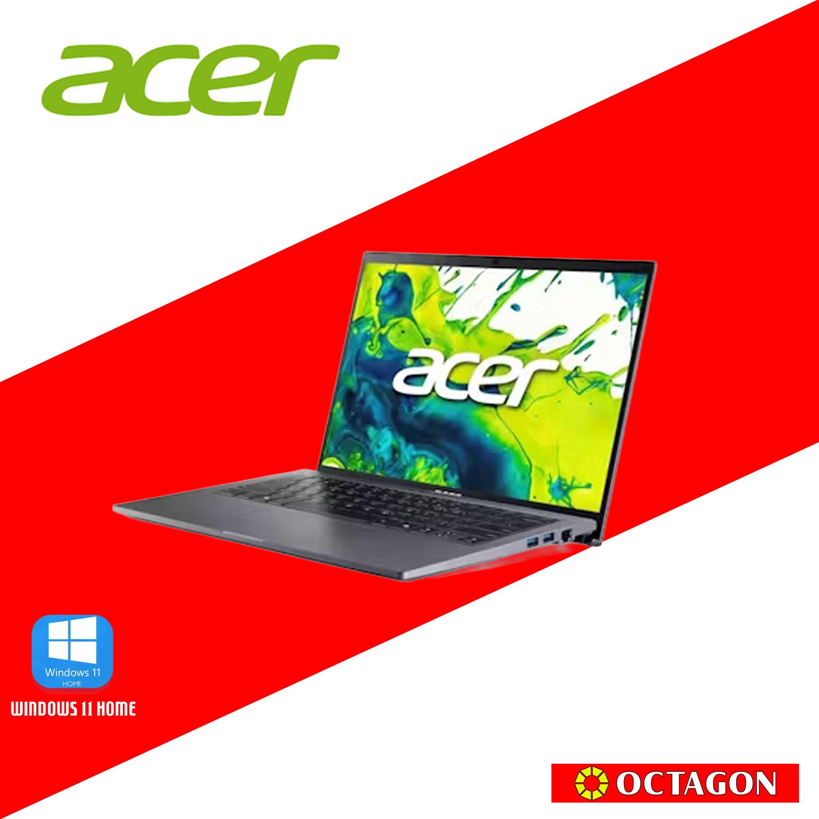 ACER ASPIRE GO 14 AI AG14-71M-55Q4 OPI/ ULTRA 5 115U/ 8+8GB/ 512GB SSD – Octagon Computer Superstore