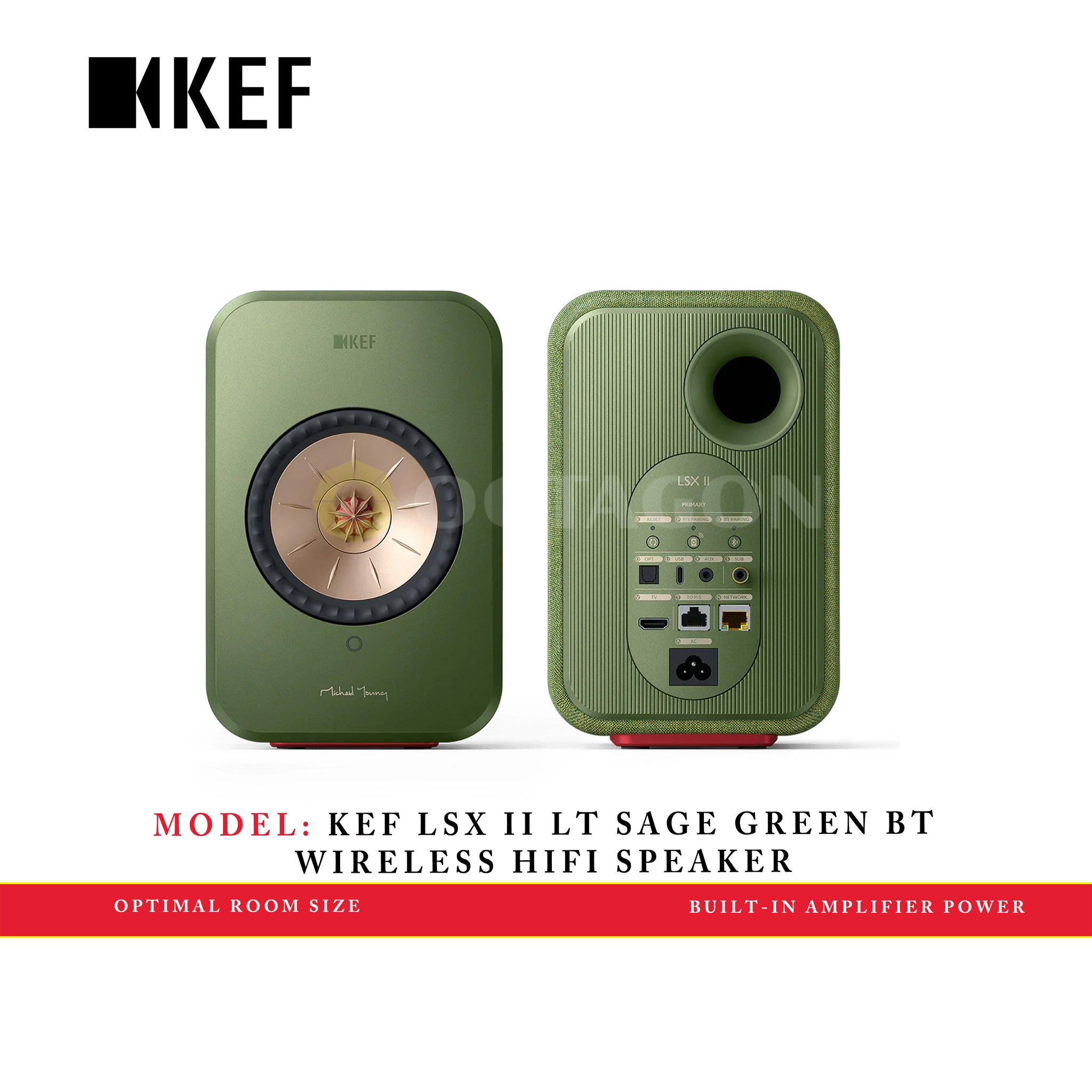 KEF LSX II LT SAGE GREEN BT WIRELESS HIFI SPEAKER – Octagon Computer ...