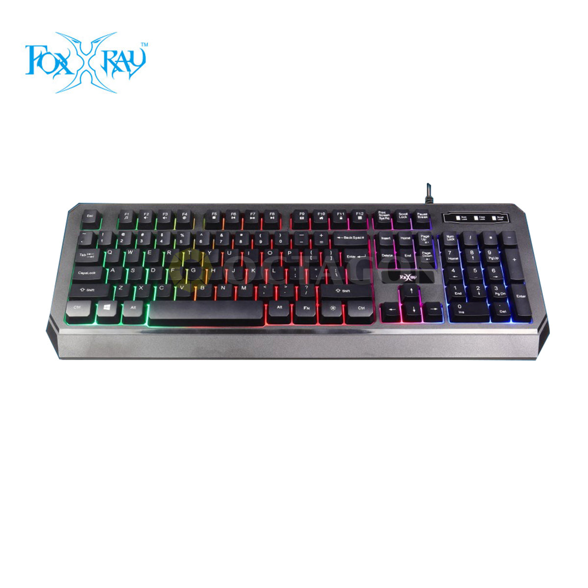 FOXXRAY FXR-CKM-09 RAINBOW USB GAMING KB – Octagon Computer Superstore