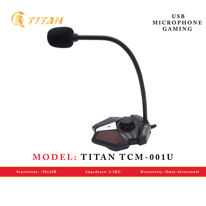 TITAN TCM-001U USB MICROPHONE GAMING – Octagon Computer Superstore
