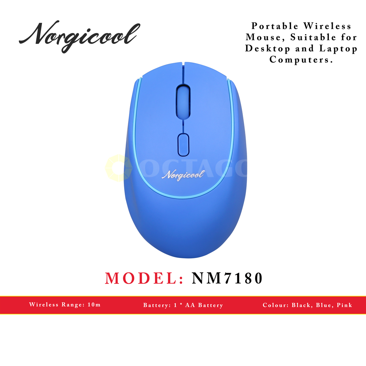 NORGICOOL NM7180 WIRELESS MOUSE – Octagon Computer Superstore