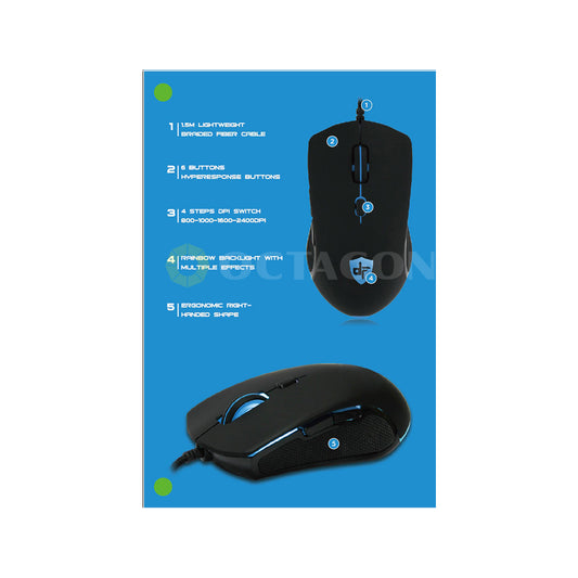 Delta force dfm-002 2400dpi/6 buttons – Octagon Computer Superstore