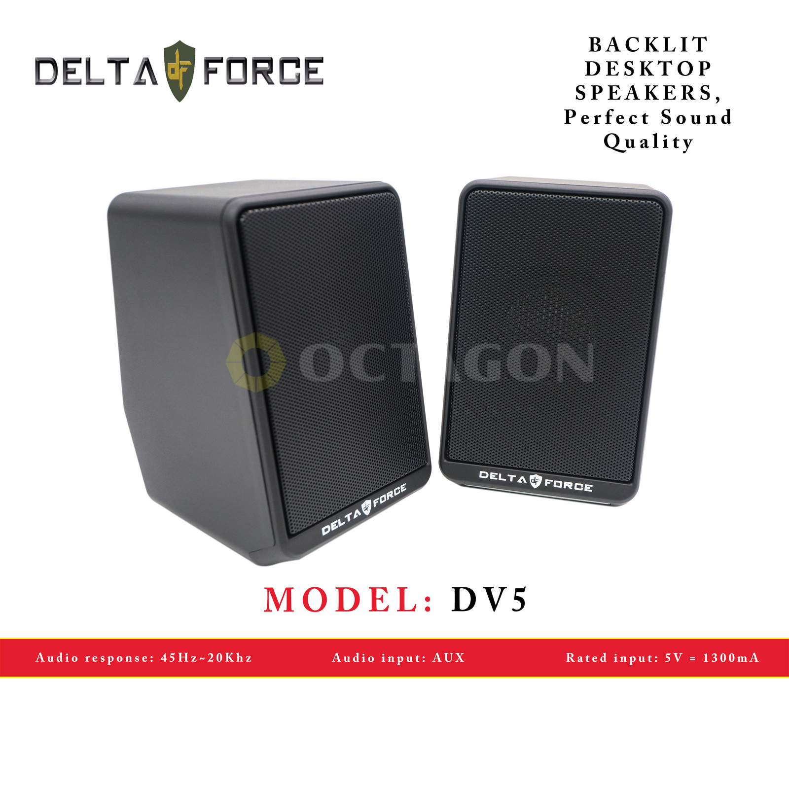 DELTA FORCE DV5 USB 2.0 SPEAKER 3W*2 RGB – Octagon Computer Superstore