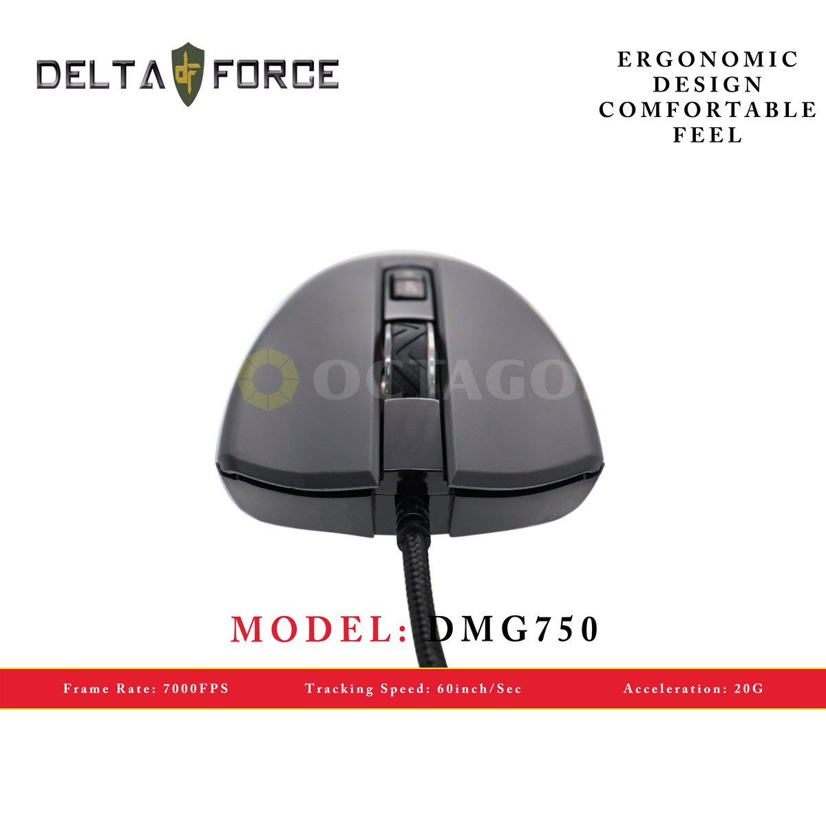 DELTA FORCE DGM750 USB GAMING MOUSE 7200 – Octagon Computer Superstore