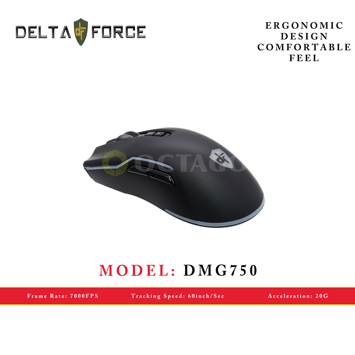 DELTA FORCE DGM750 USB GAMING MOUSE 7200 – Octagon Computer Superstore