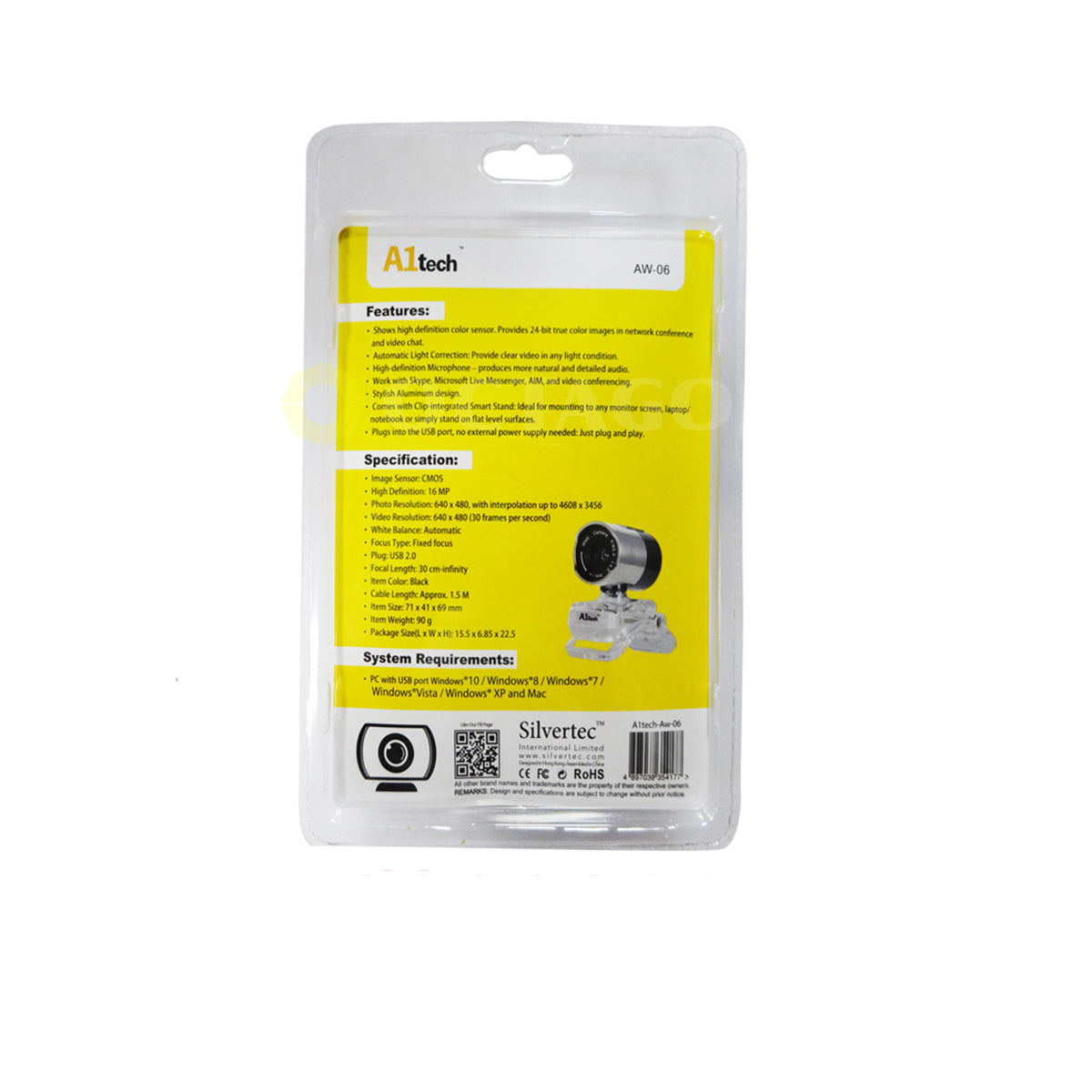 A1TECH AW-06 BLACK+STEEL/CIRCLE 16MP – Octagon Computer Superstore