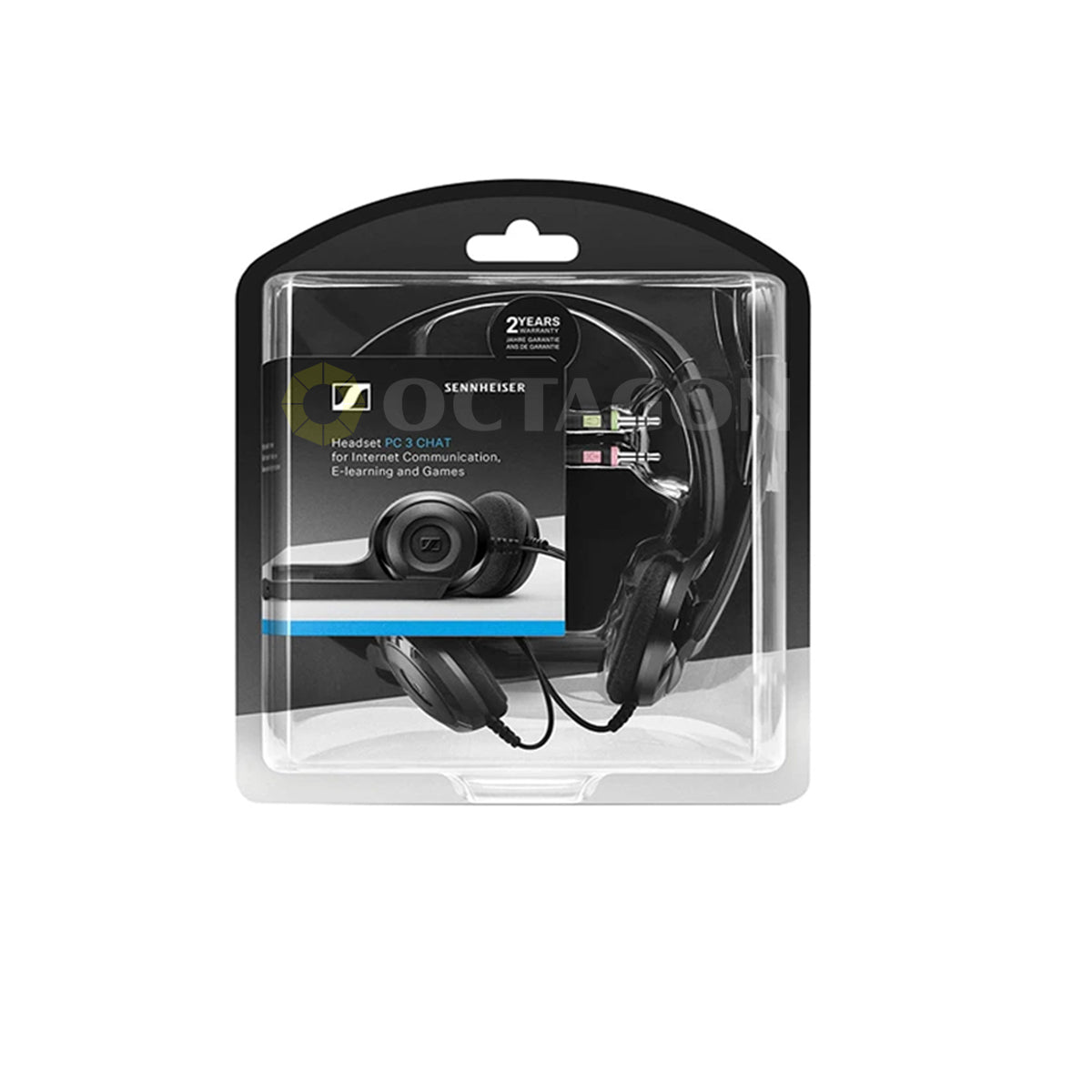 SENNHEISER PC 3 CHAT 2X3.5 JACK PC HEADSET WITH MICROPHONE WIRED 2M NO ...